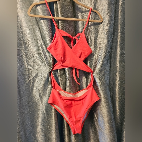 Swim | Orange Strappy Bathing Suit | Poshmark